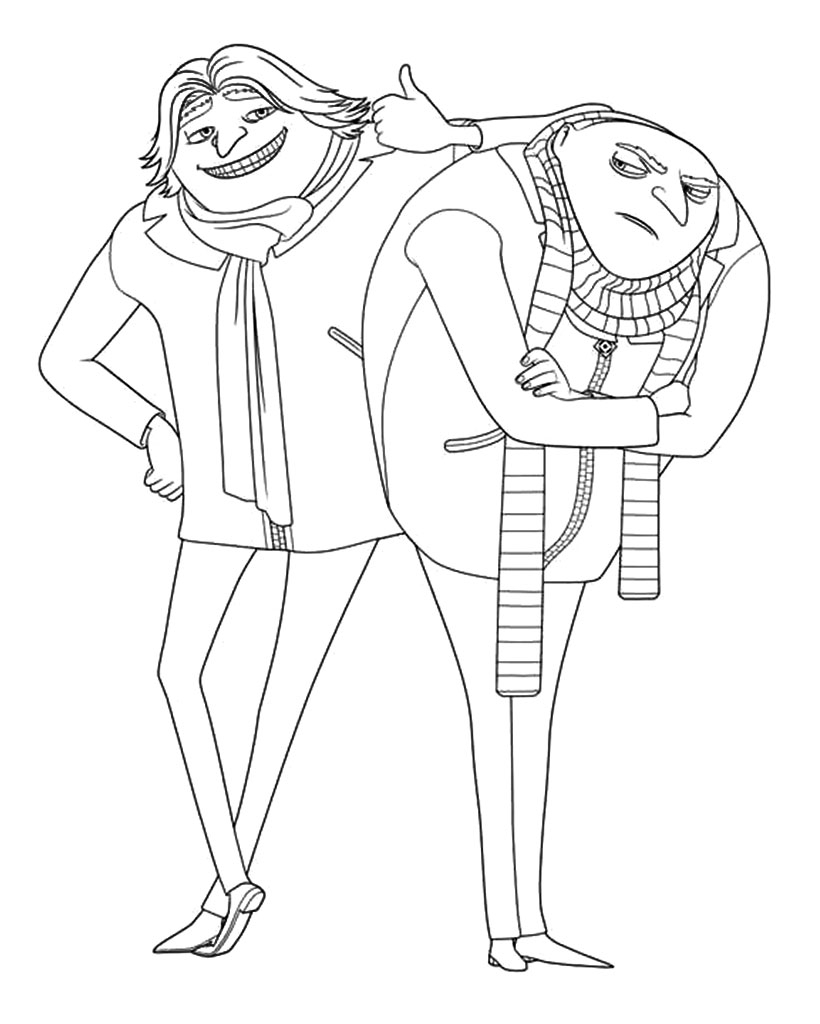 despicable me 4 coloring pages gru
